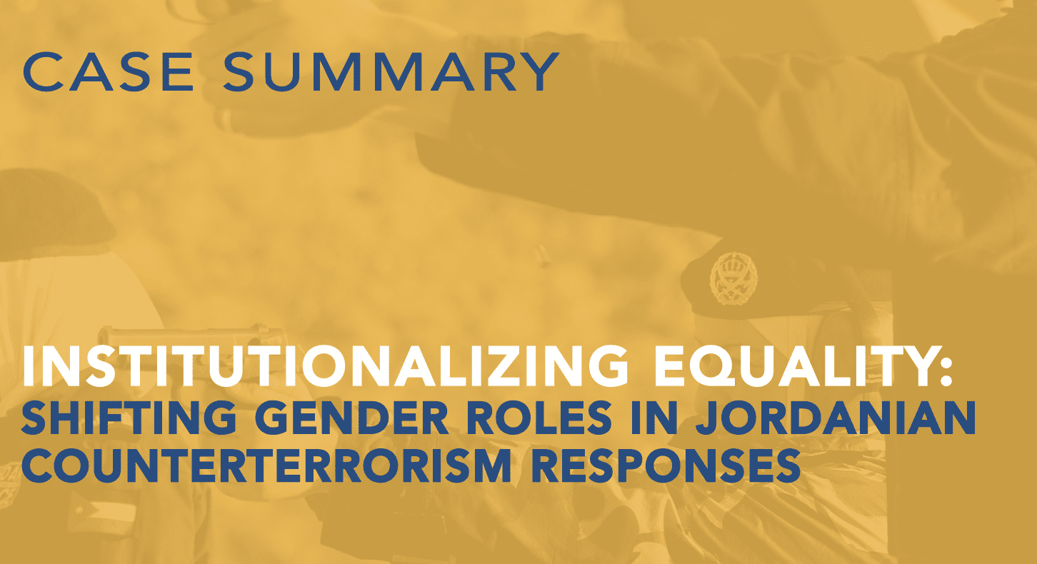 Case Summary: Institutionalizing Equality: Shifting Gender Roles in ...